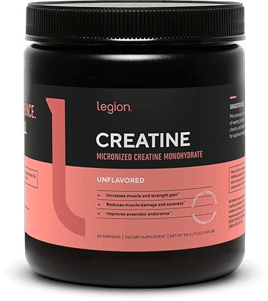 Legion Micronized Creatine Monohydrate Supplement | Legion