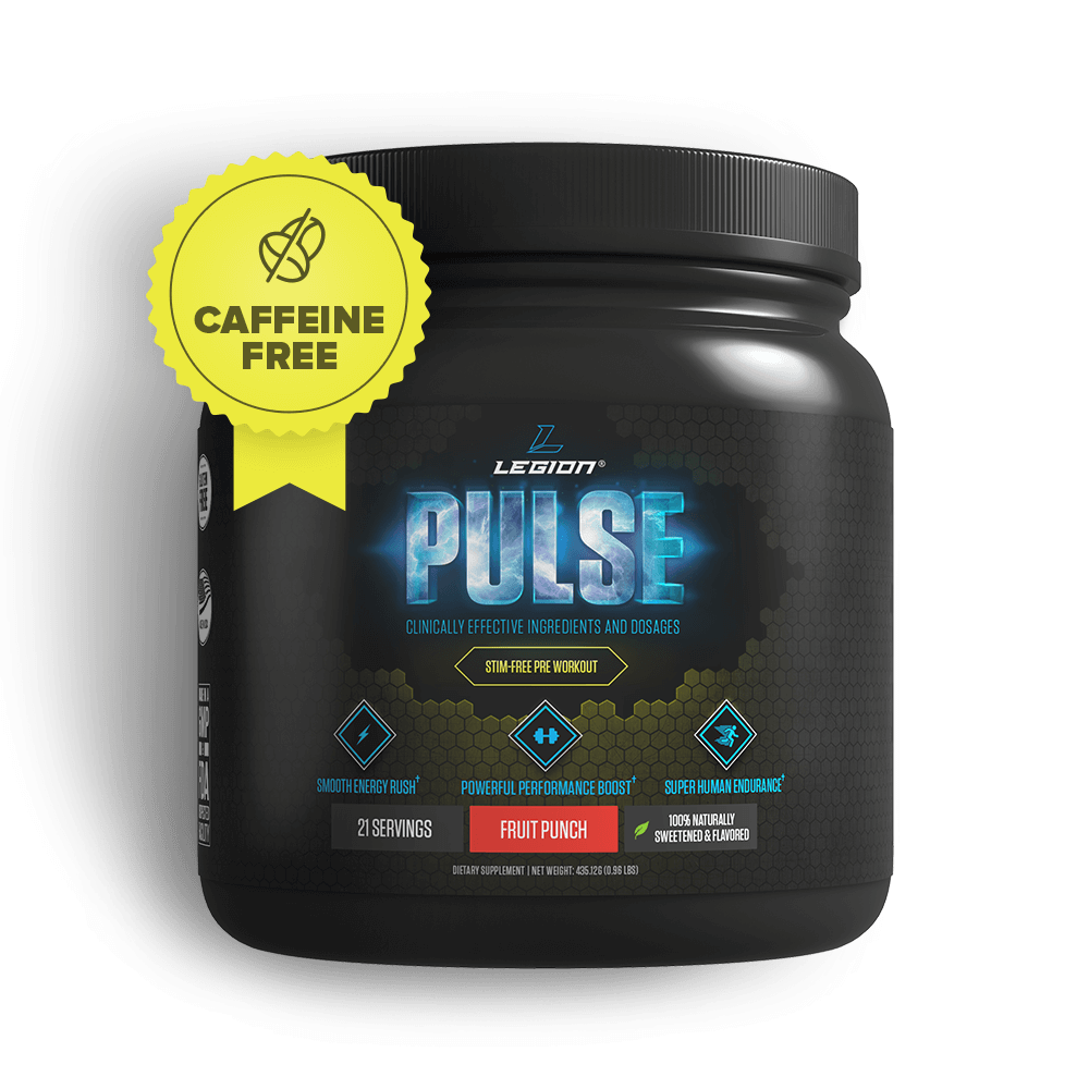 Natural & Best Stim-Free Pre Workout Supplement - Legion Stim-Free Pulse