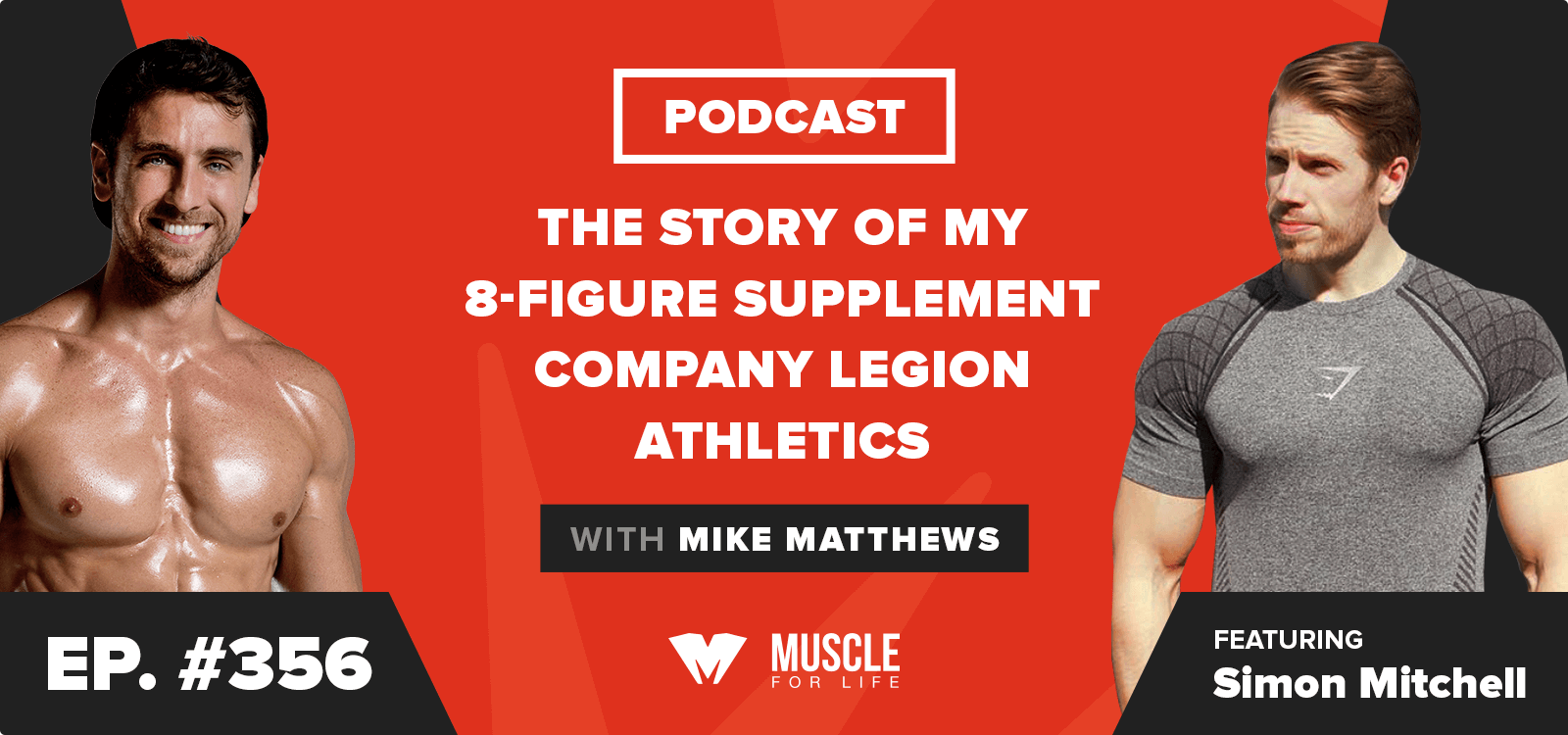 Ep. #356: The Story of My 8-Figure Supplement Company Legion Athletics ...