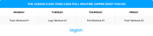 Free Push Pull Legs Workout Routines: 2-6 Day Programs | Legion