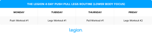 Free Push Pull Legs Workout Routines: 2-6 Day Programs | Legion