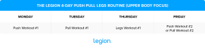 Free Push Pull Legs Workout Routines: 2-6 Day Programs | Legion