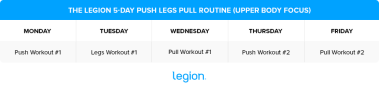 Free Push Pull Legs Workout Routines: 2-6 Day Programs | Legion
