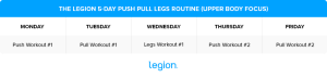 Free Push Pull Legs Workout Routines: 2-6 Day Programs | Legion
